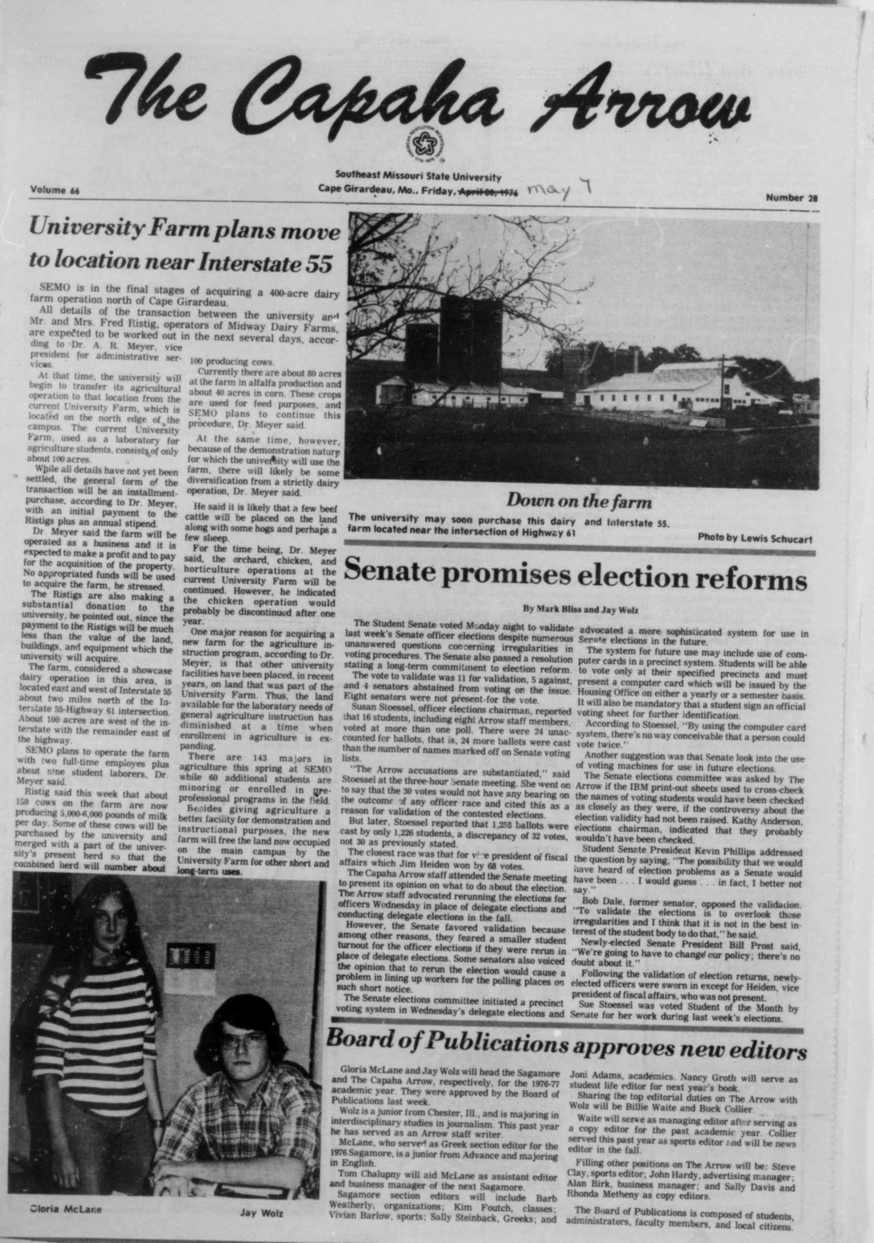 Student Newspaper the Arrow Celebrating More Than 100 Years at Southeast